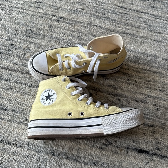 Converse | Shoes | New Yellow High Top Converse Kids | Poshmark